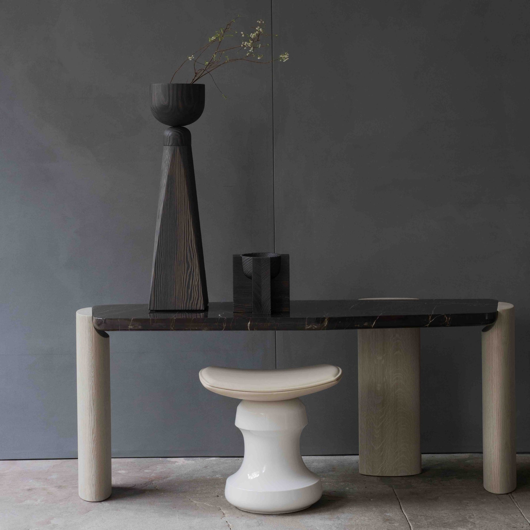 Lob Console, Stone | Modern Relik